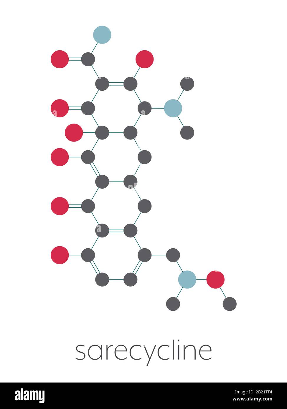 Sarecycline antibiotic drug molecule, illustration Stock Photo - Alamy