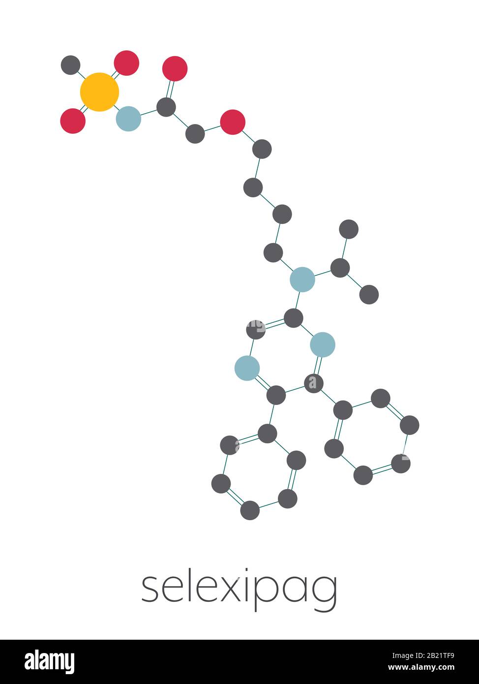 Selexipag pulmonary arterial hypertension drug molecule Stock Photo - Alamy