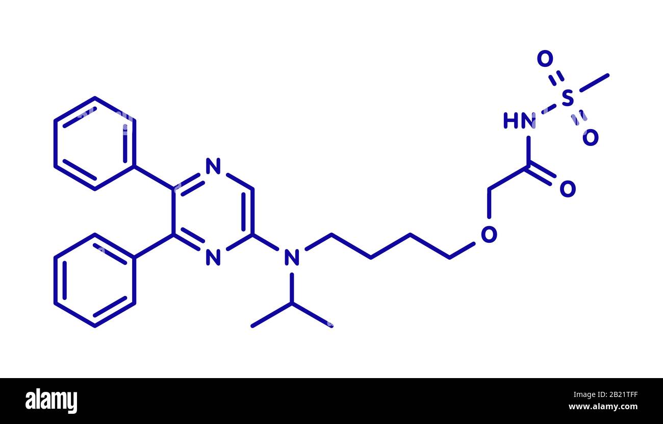 Selexipag pulmonary arterial hypertension drug molecule Stock Photo - Alamy