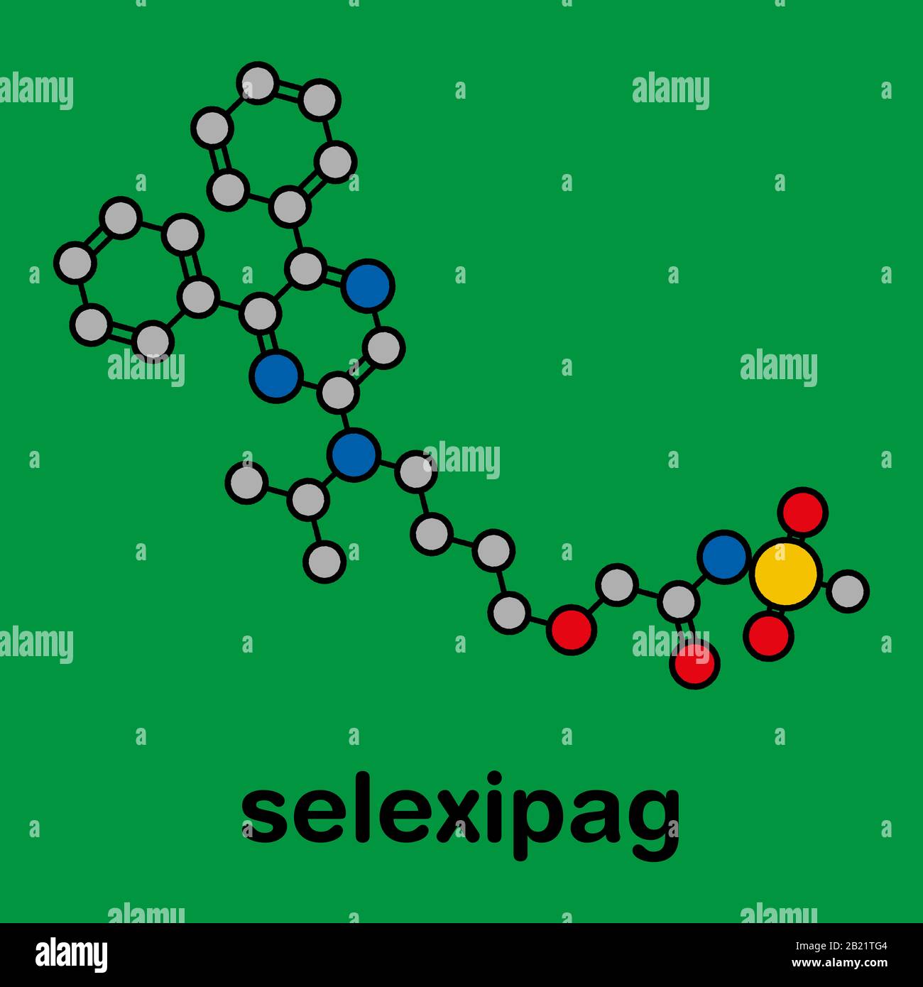 Selexipag pulmonary arterial hypertension drug molecule Stock Photo - Alamy