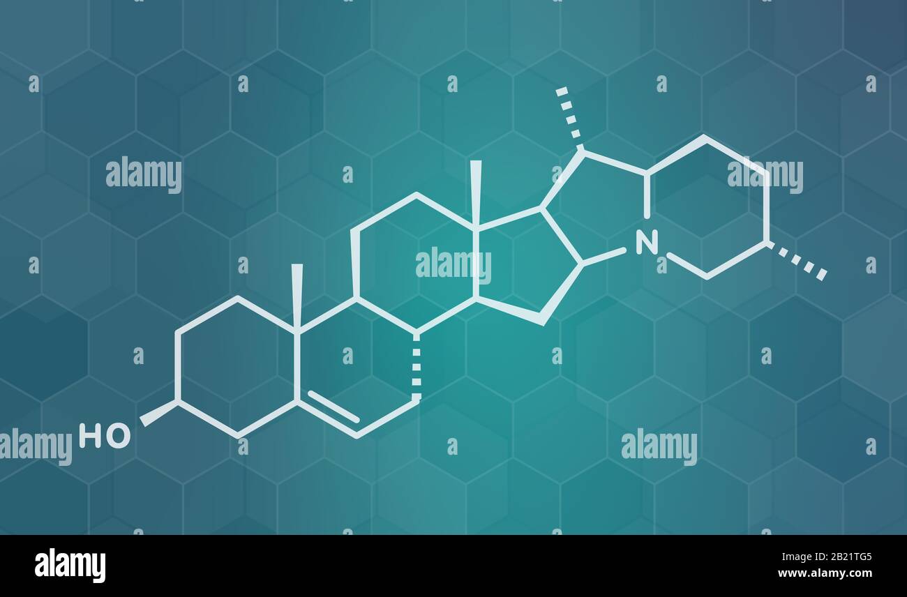 Solanidine potato toxin molecule, illustration Stock Photo - Alamy