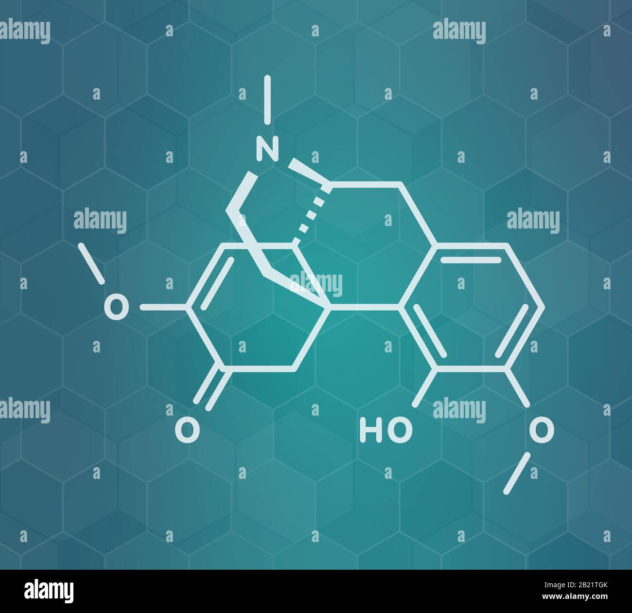 Sinomenine herbal alkaloid molecule, illustration Stock Photo - Alamy
