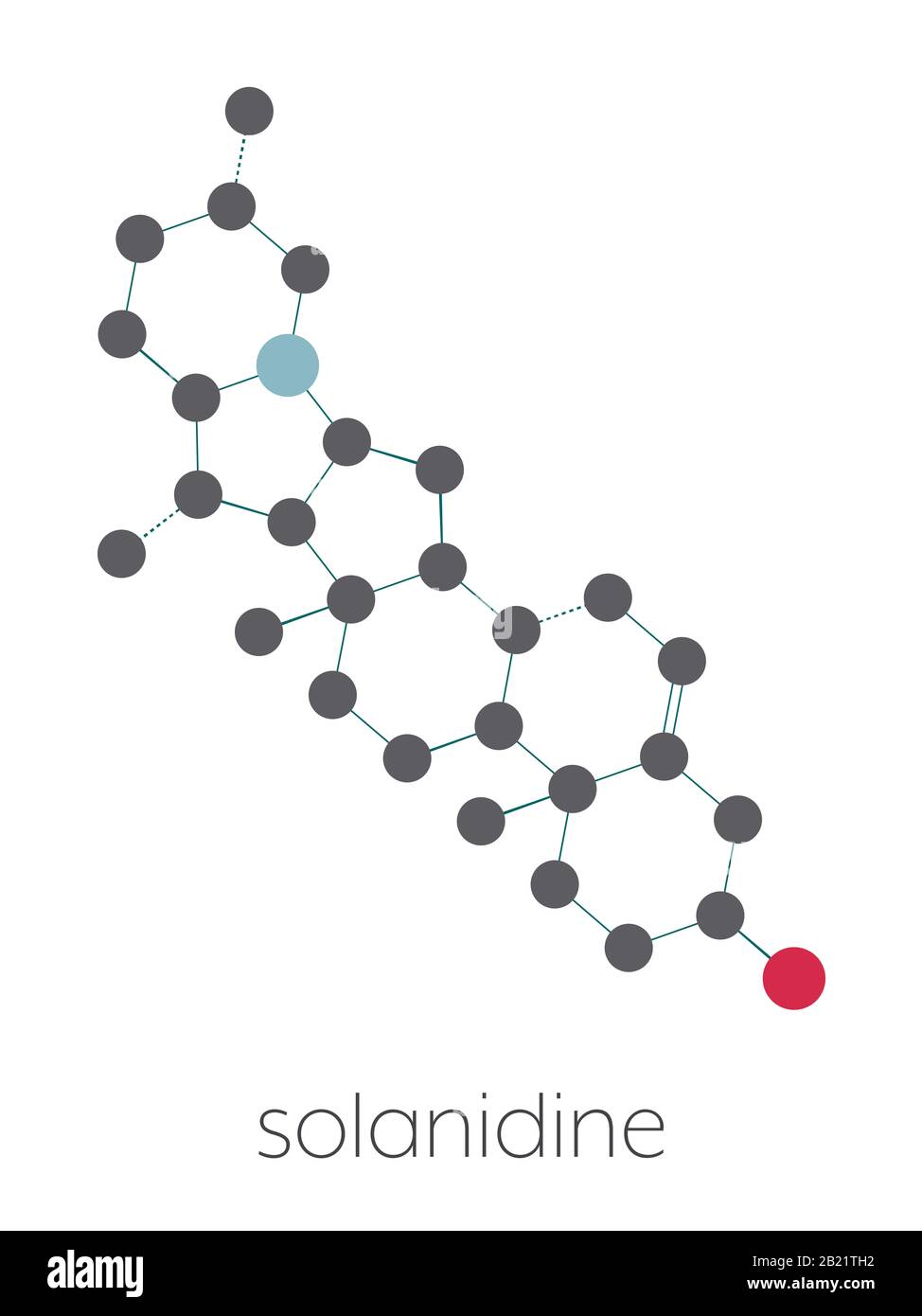 Solanidine potato toxin molecule, illustration Stock Photo - Alamy