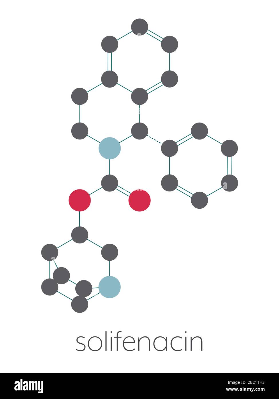 Solifenacin overactive bladder drug molecule, illustration Stock Photo ...