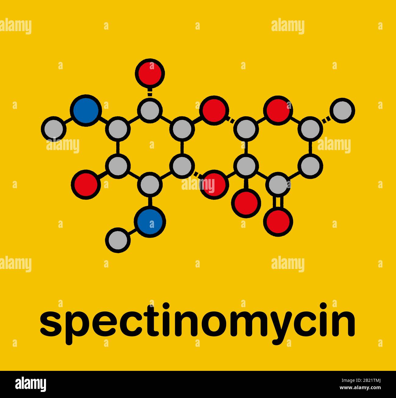 Spectinomycin gonorrhea drug molecule, illustration Stock Photo - Alamy