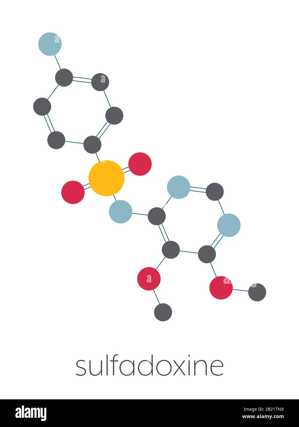 Sulfadoxine malaria drug molecule, illustration Stock Photo - Alamy