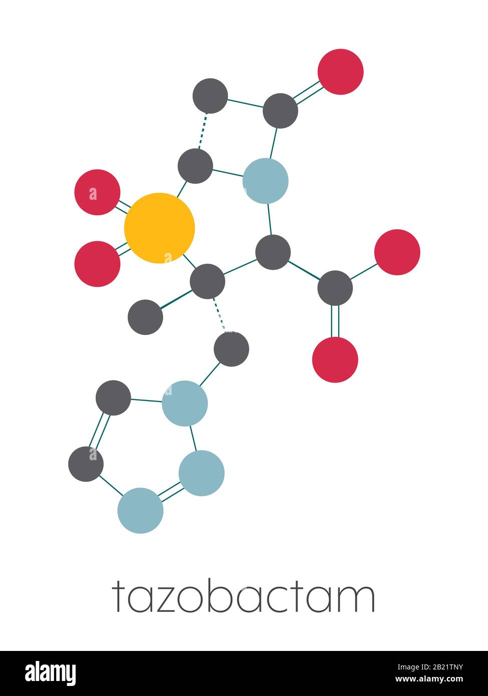 Tazobactam drug molecule, illustration Stock Photo - Alamy