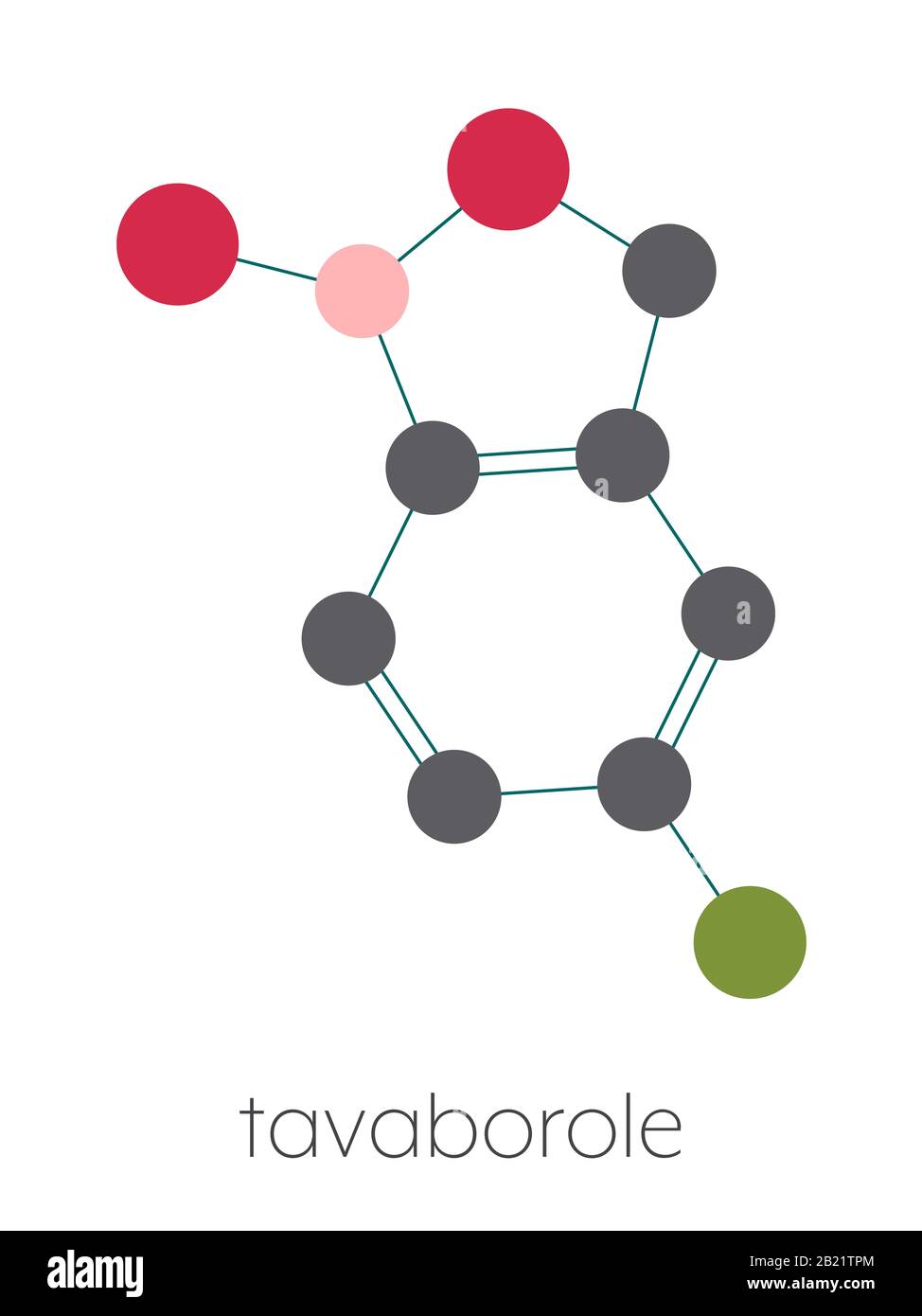 Tavaborole topical antifungal drug molecule, illustration Stock Photo ...