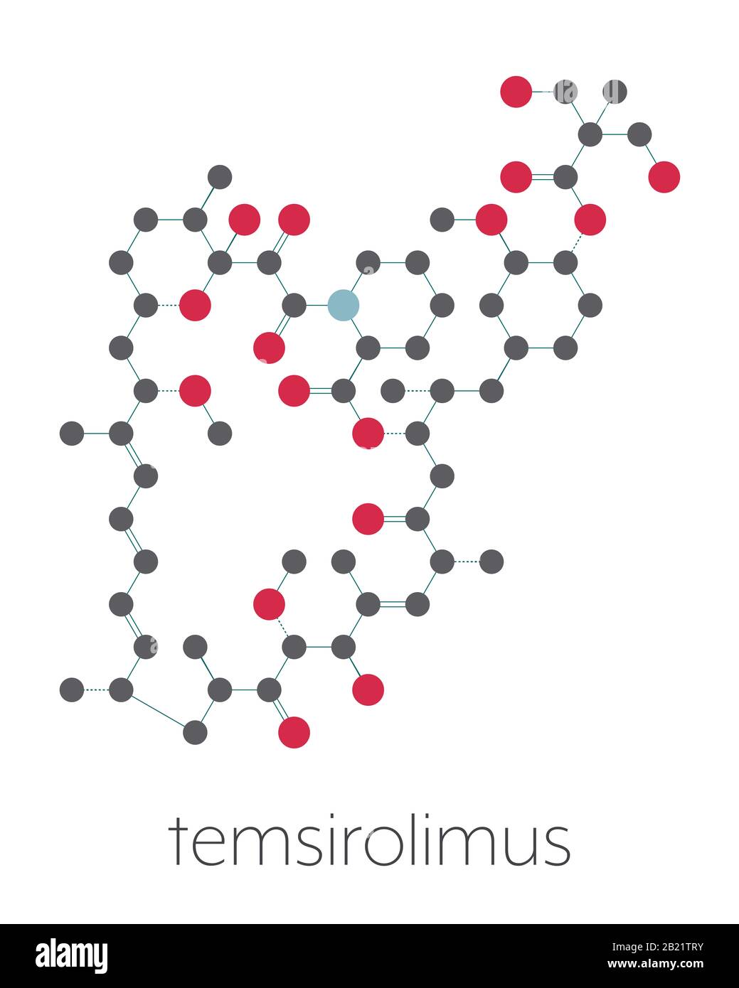 Temsirolimus cancer drug molecule, illustration Stock Photo - Alamy