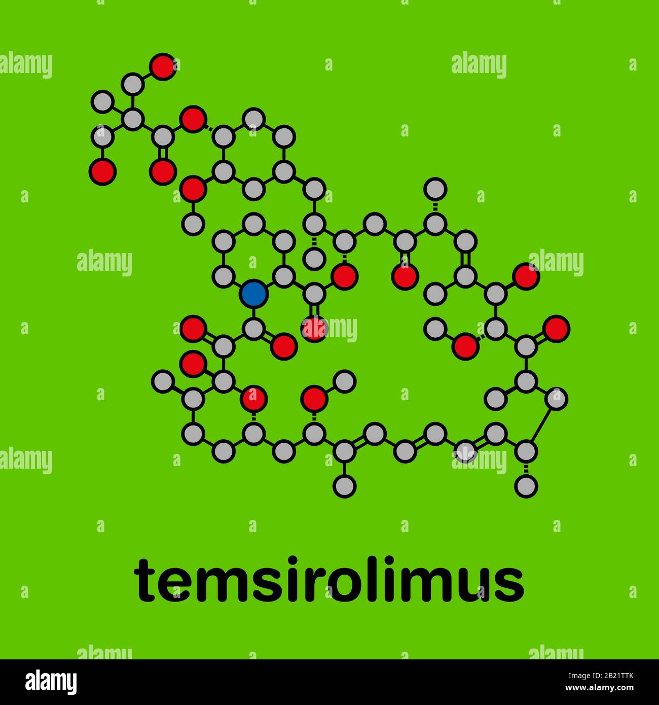 Temsirolimus cancer drug molecule, illustration Stock Photo - Alamy