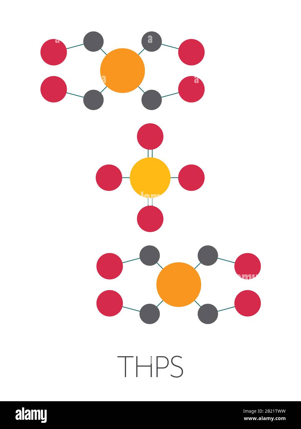 THPS biocide molecule, illustration Stock Photo - Alamy