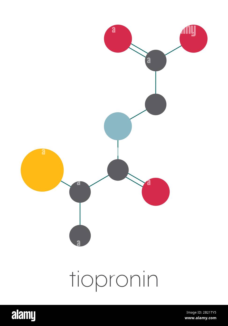 Tiopronin cystinuria drug molecule, illustration Stock Photo - Alamy