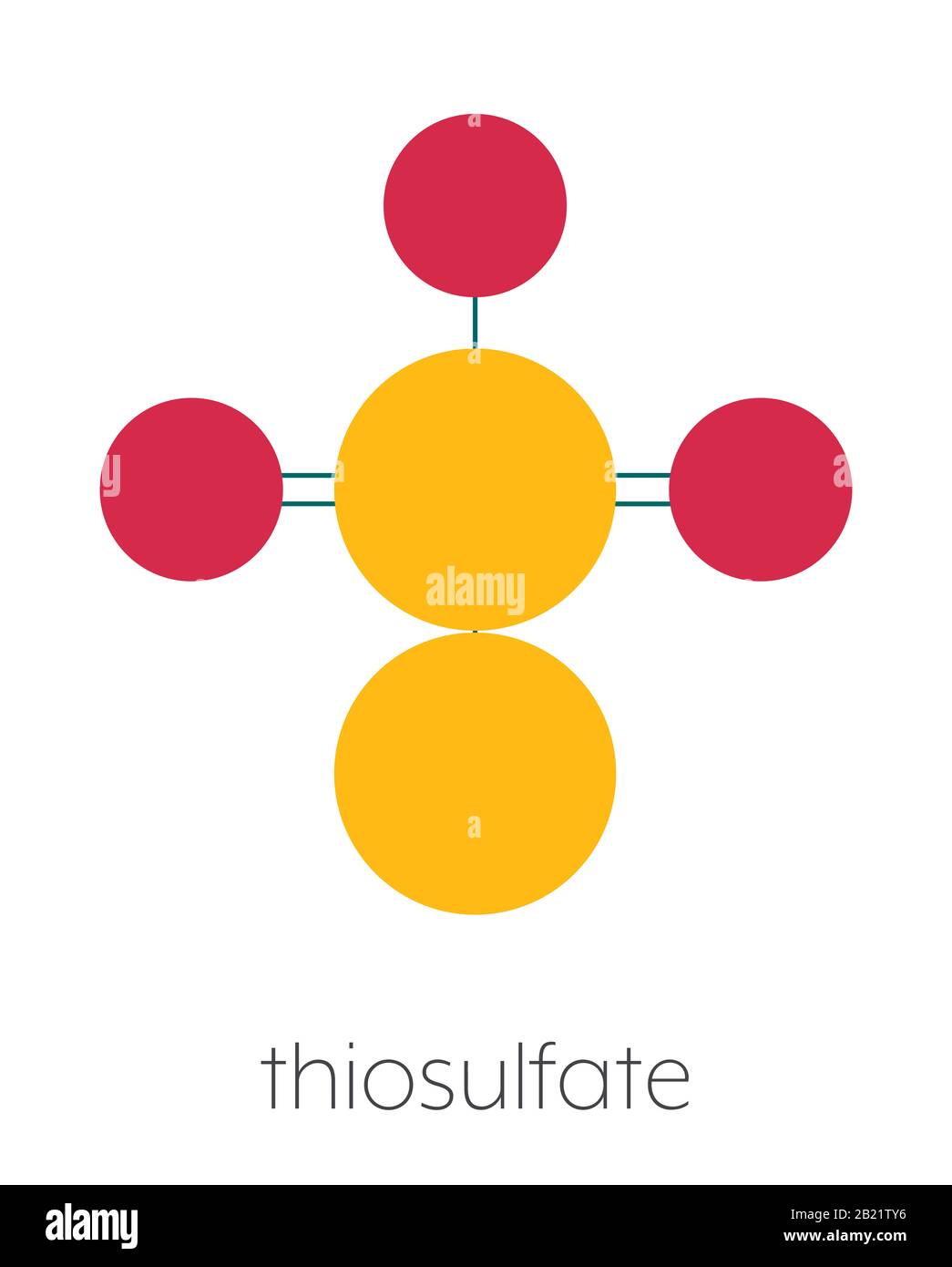 Thiosulfate anion chemical structure, illustration Stock Photo - Alamy