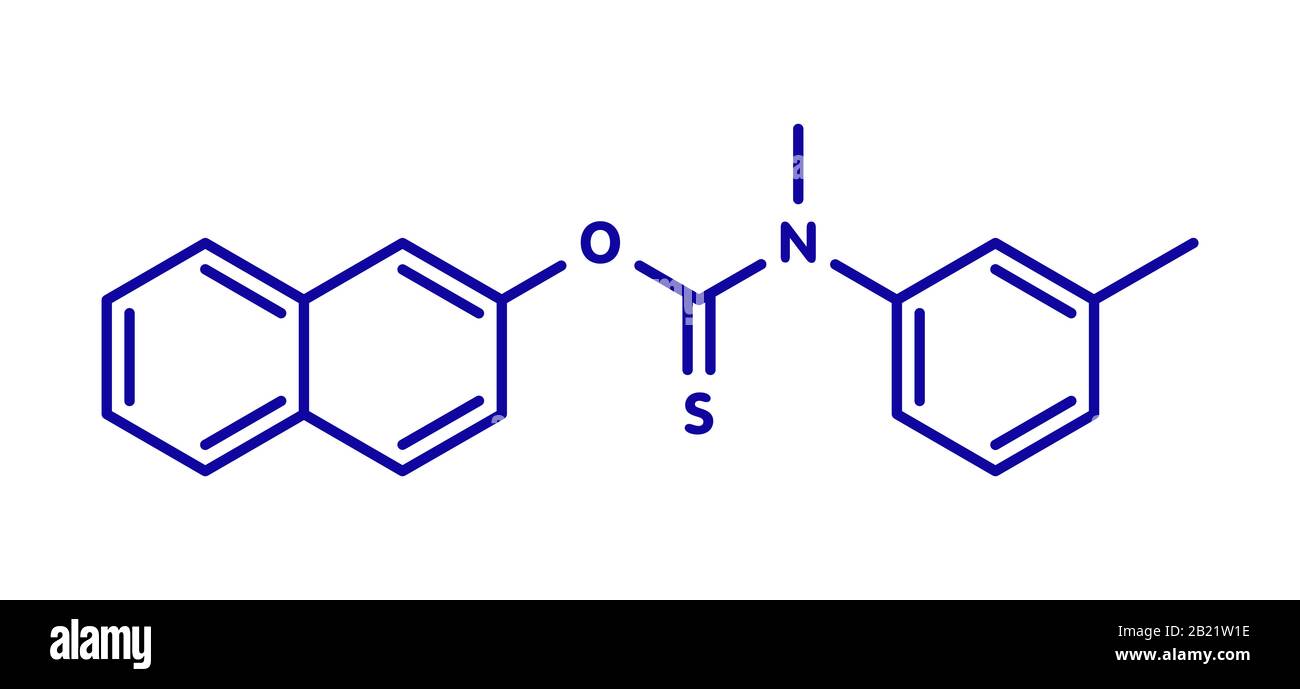 Tolnaftate antifungal drug molecule, illustration Stock Photo - Alamy