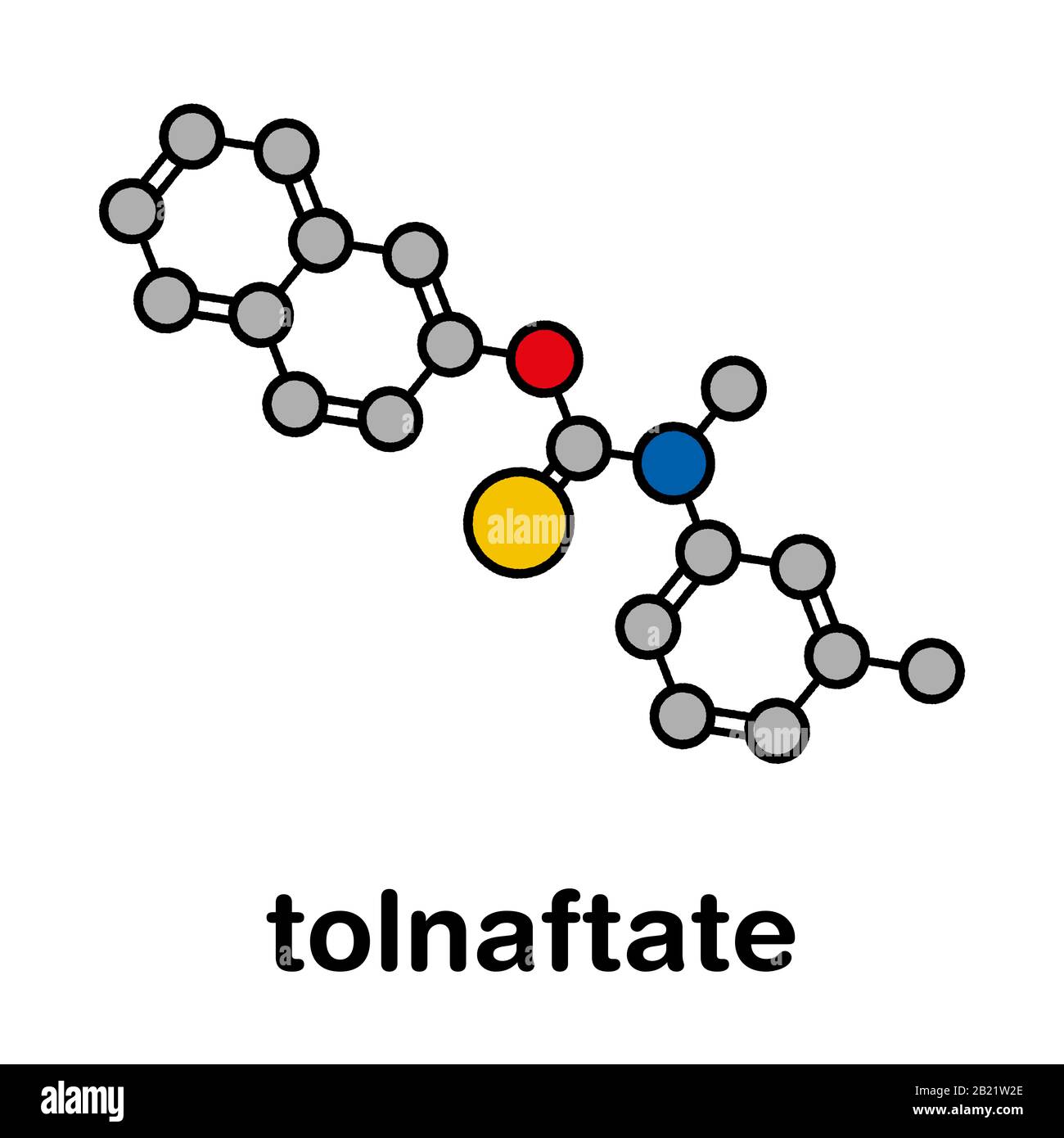 Tolnaftate antifungal drug molecule, illustration Stock Photo - Alamy