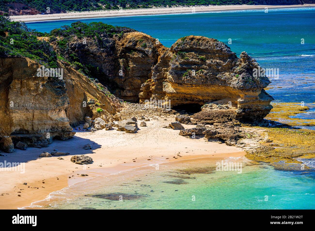 Point Addis with Addiscot Beach in the distance. Victoria, Australia ...