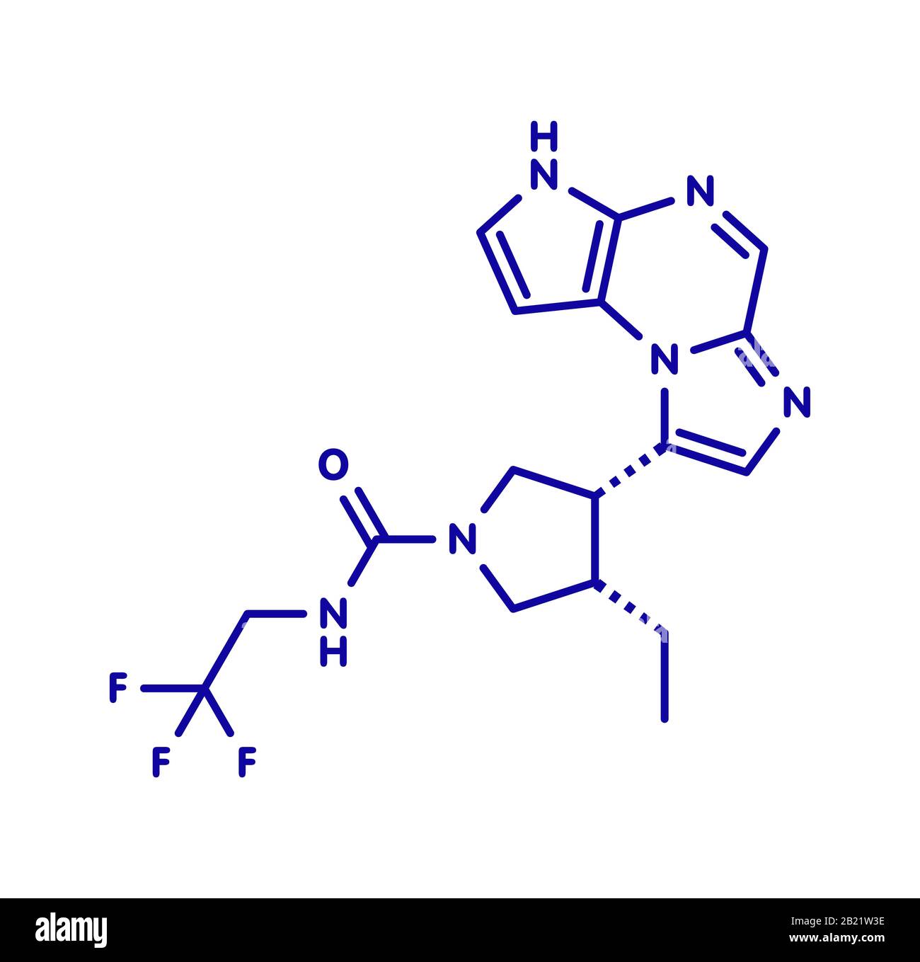 Upadacitinib drug molecule, illustration Stock Photo - Alamy