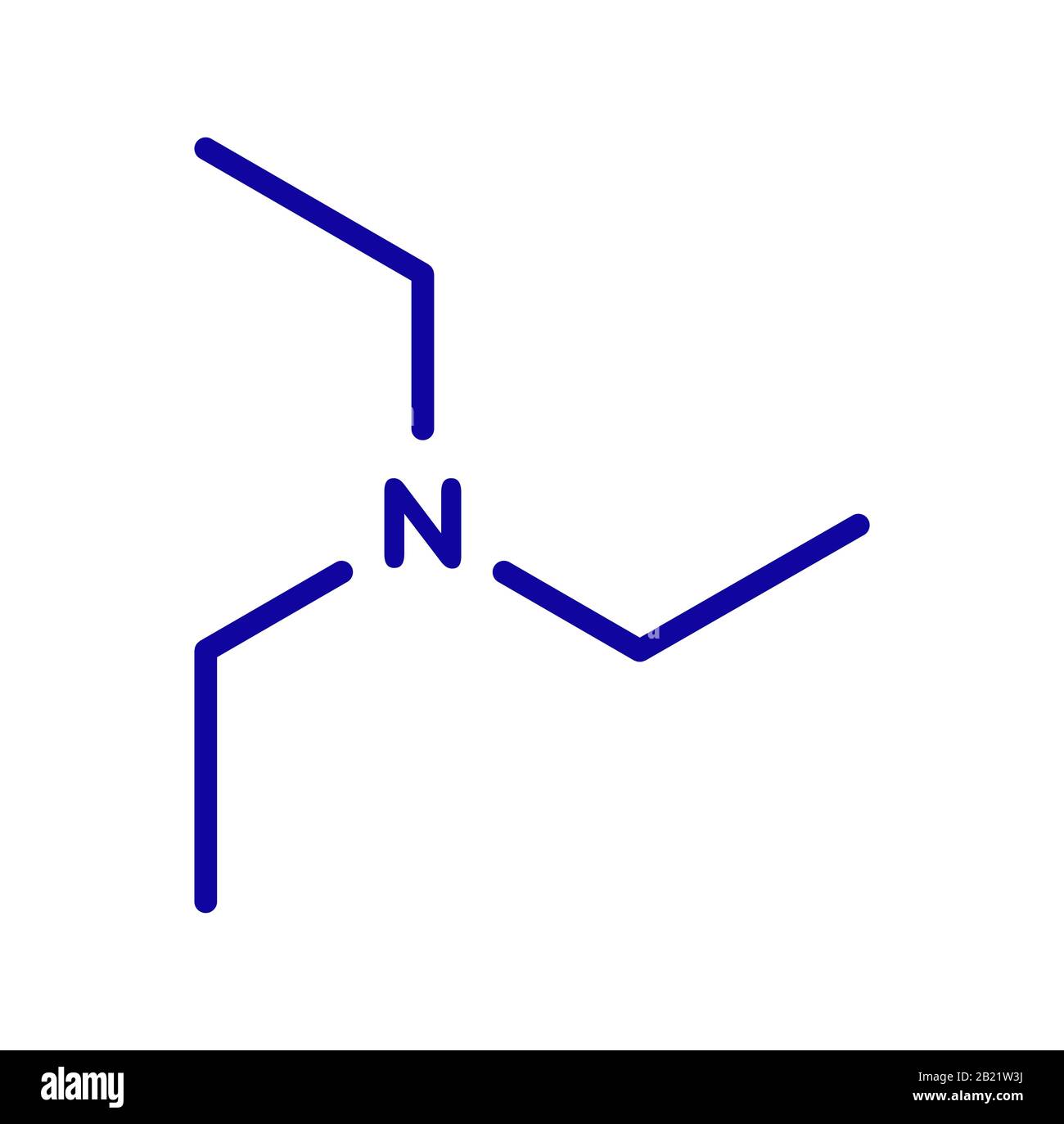 Triethylamine organic base molecule, illustration Stock Photo - Alamy