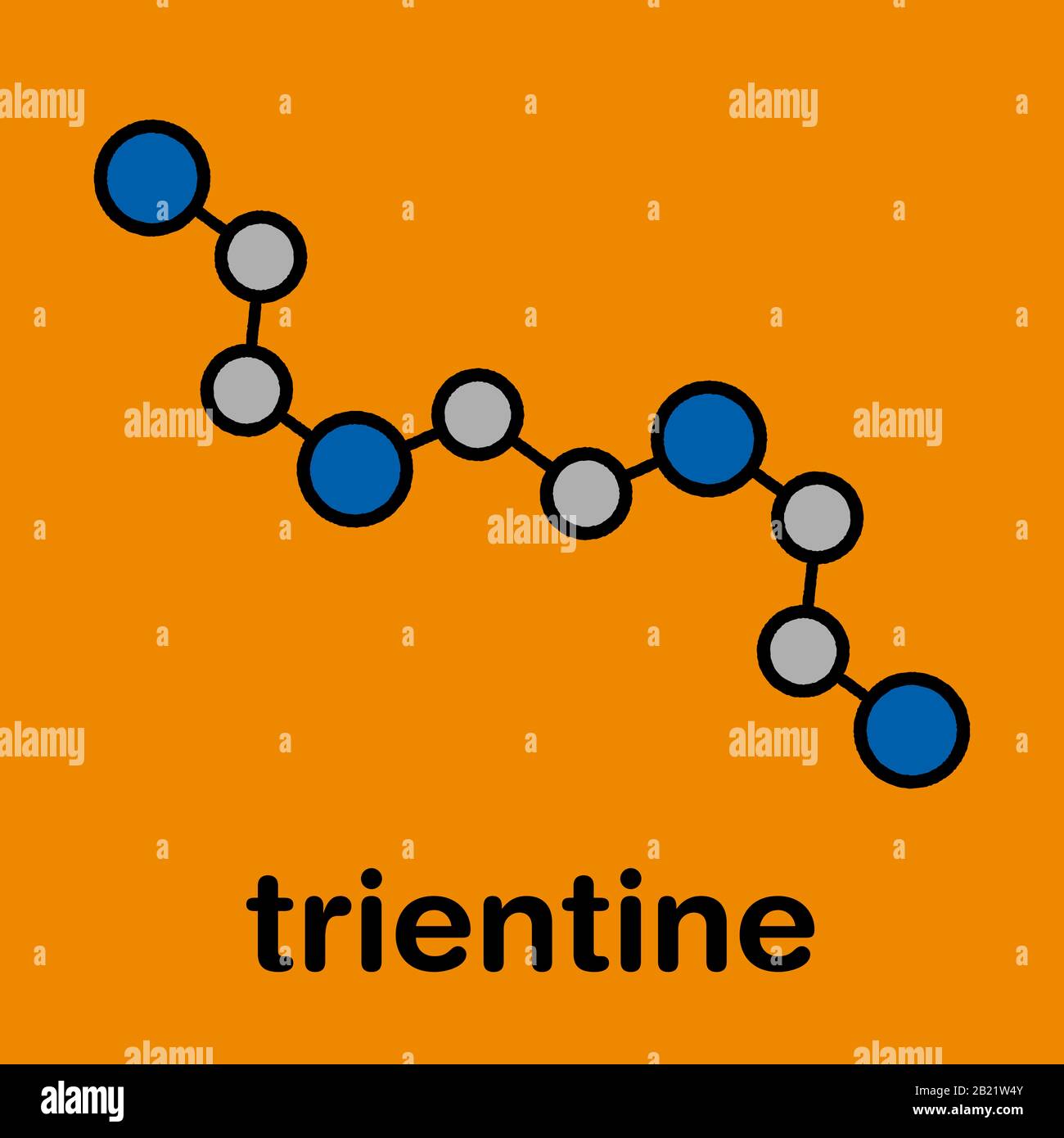 Triethylenetetramine drug molecule, illustration Stock Photo - Alamy