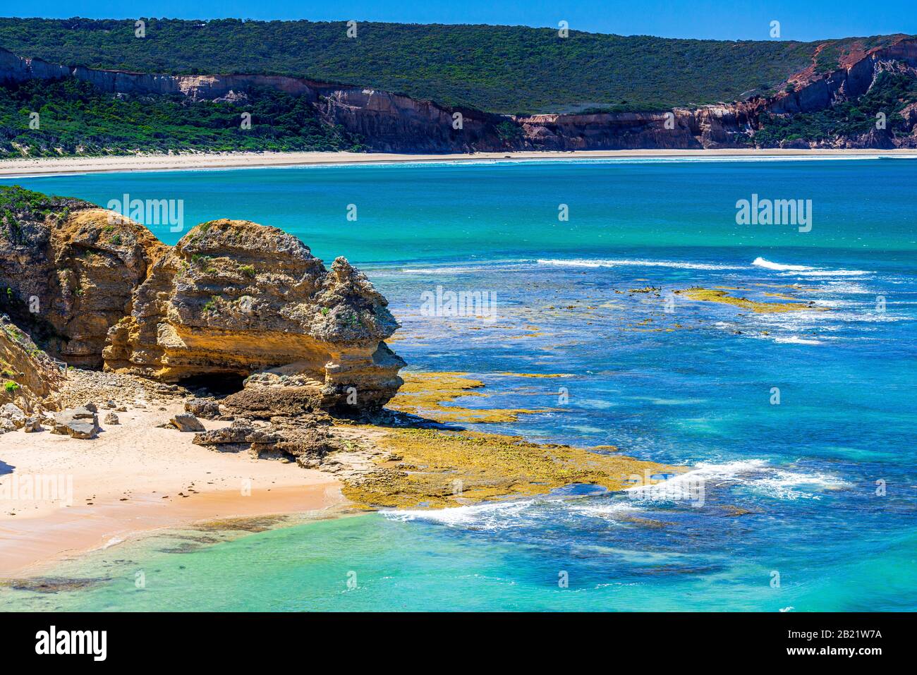 Point Addis with Addiscot Beach in the distance. Victoria, Australia ...