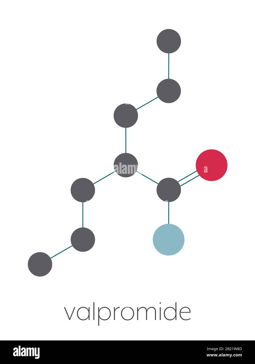 Valpromide seizures drug molecule, illustration Stock Photo - Alamy
