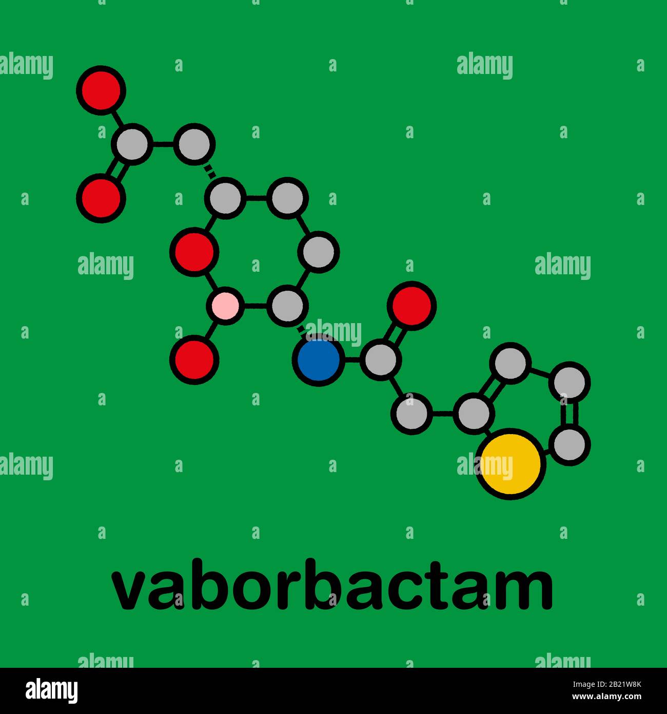 Vaborbactam drug molecule, illustration Stock Photo - Alamy