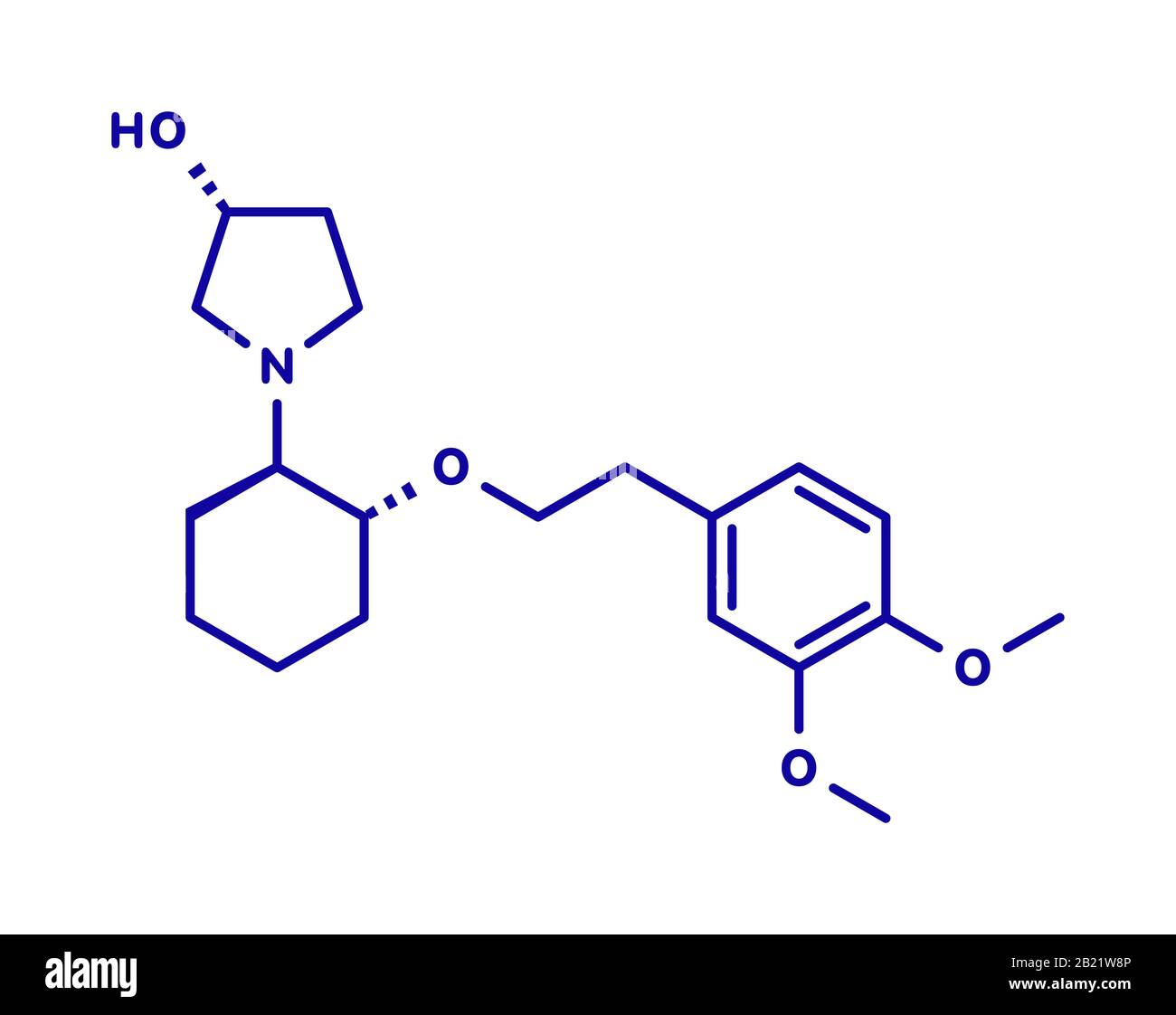 Vernakalant atrial fibrillation drug molecule, illustration Stock Photo ...