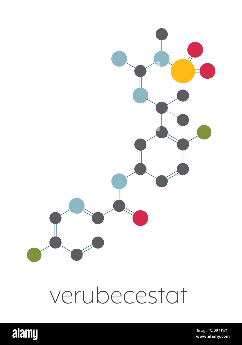 Verubecestat Alzheimers disease drug molecule, illustration Stock Photo ...