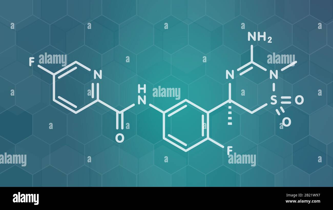 Verubecestat Alzheimers disease drug molecule, illustration Stock Photo ...