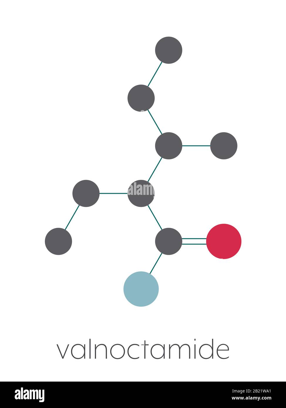 Valnoctamide sedative drug molecule, illustration Stock Photo - Alamy