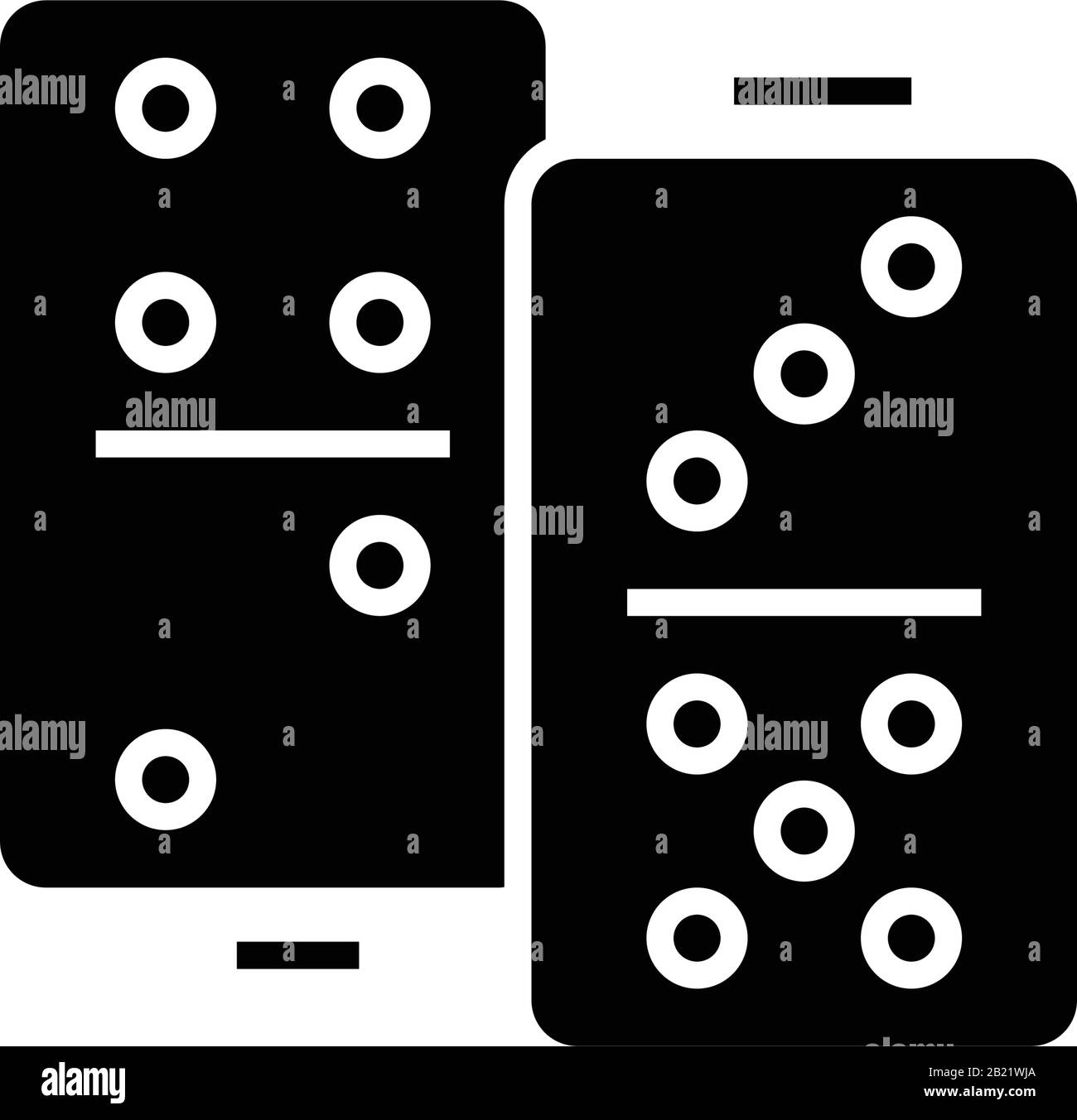 Domino effect circle Stock Vector Images - Alamy