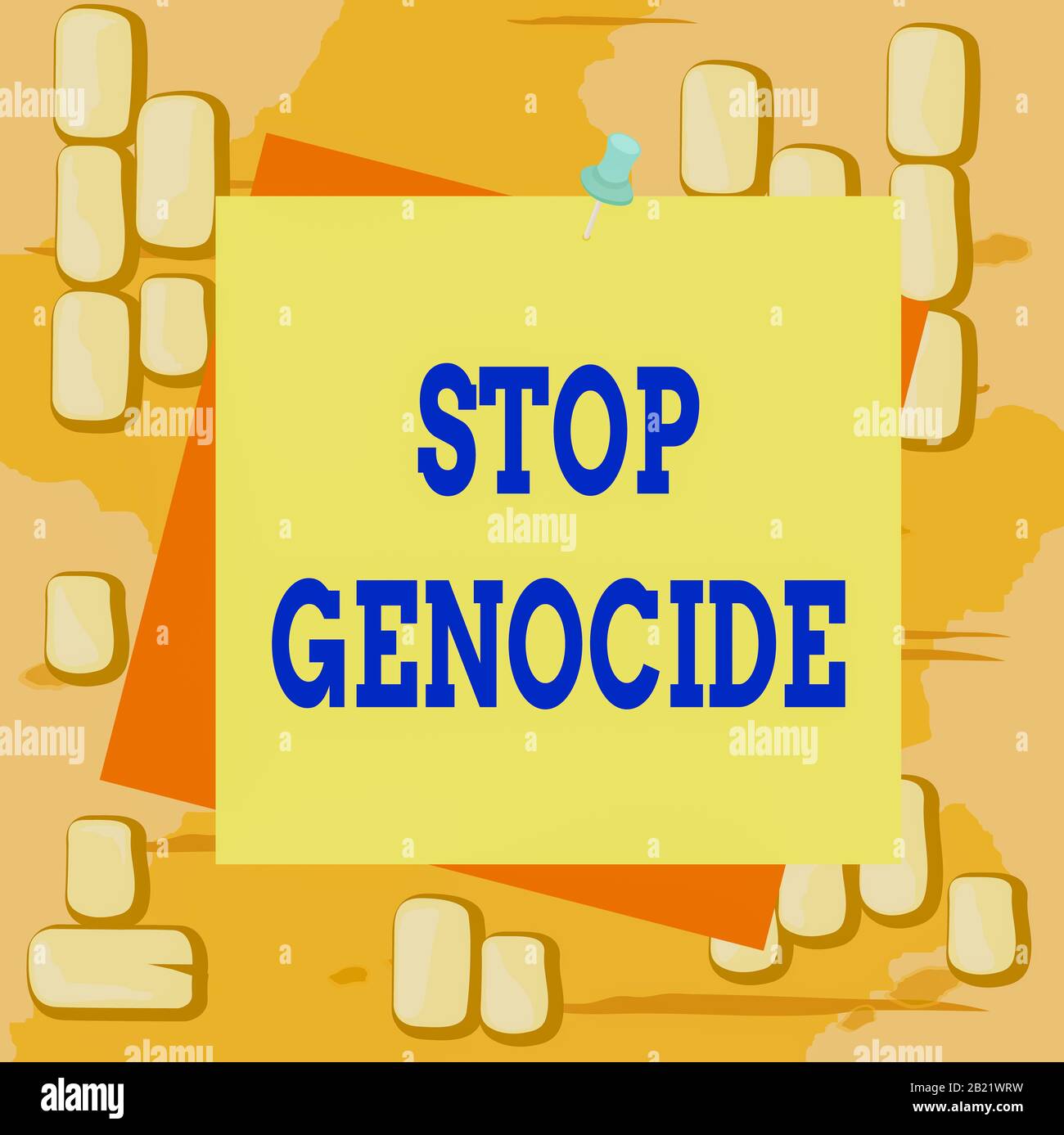 Word writing text Stop Genocide. Business photo showcasing to put an ...