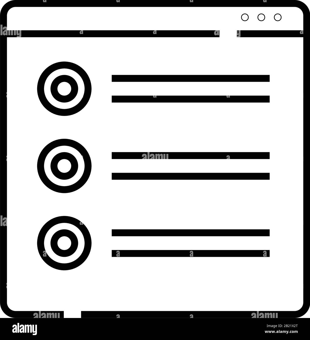 Online test line icon, concept sign, outline vector illustration ...