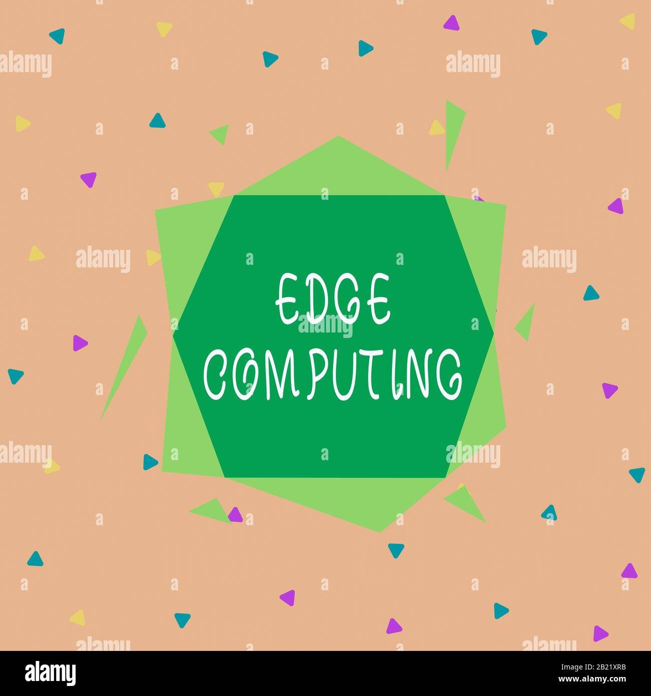 Handwriting text Edge Computing. Conceptual photo practice of ...