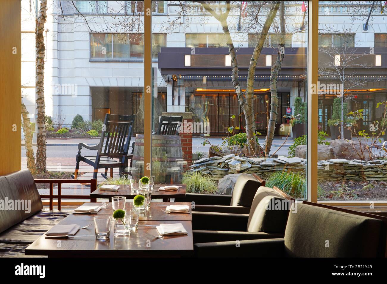 WASHINGTON, DC -22 FEB 2020- View of the new American Blue Duck Tavern ...