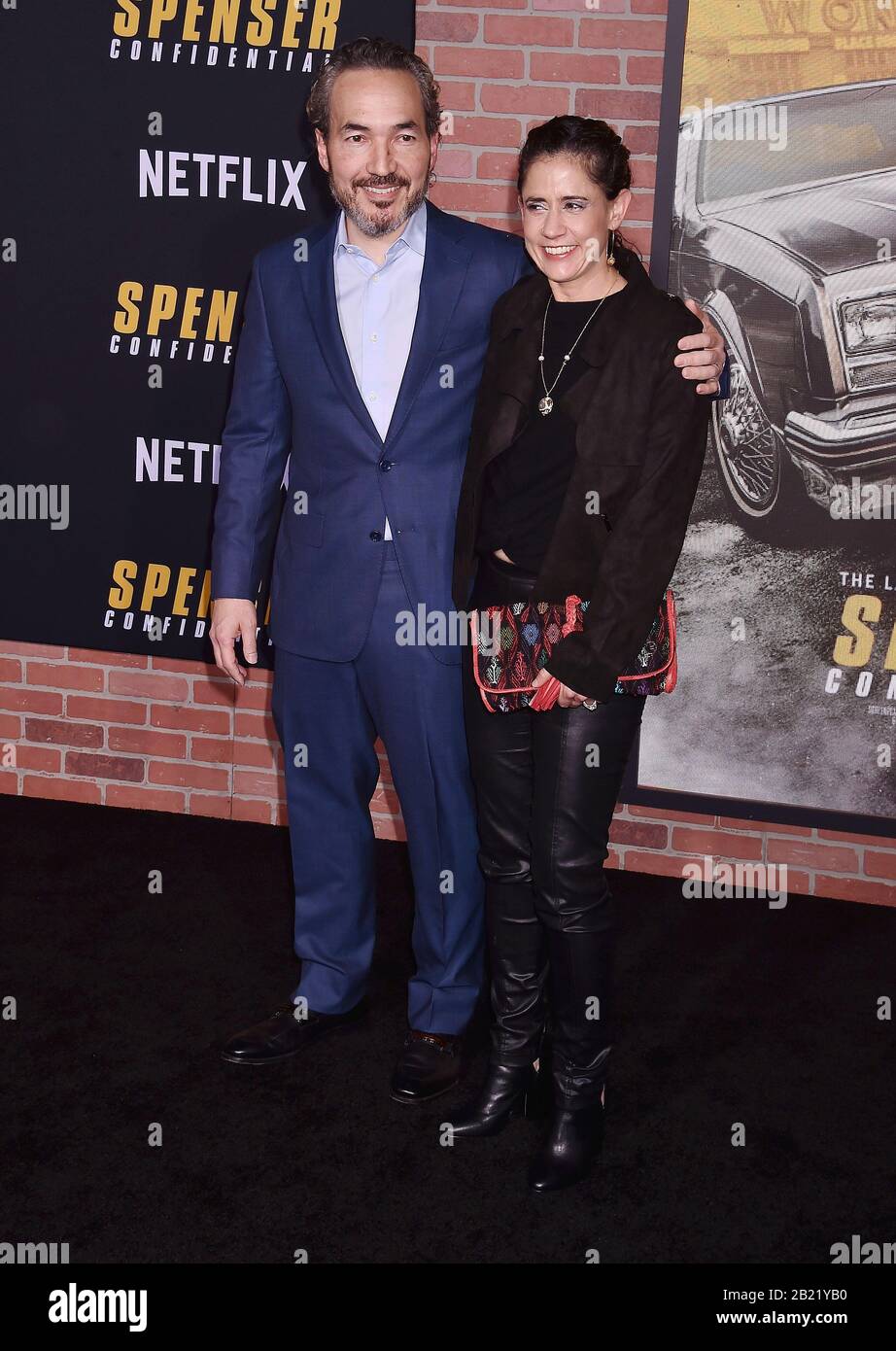 WESTWOOD, CA - FEBRUARY 27: Steve Jablonsky (L) and Katia Lewin ...