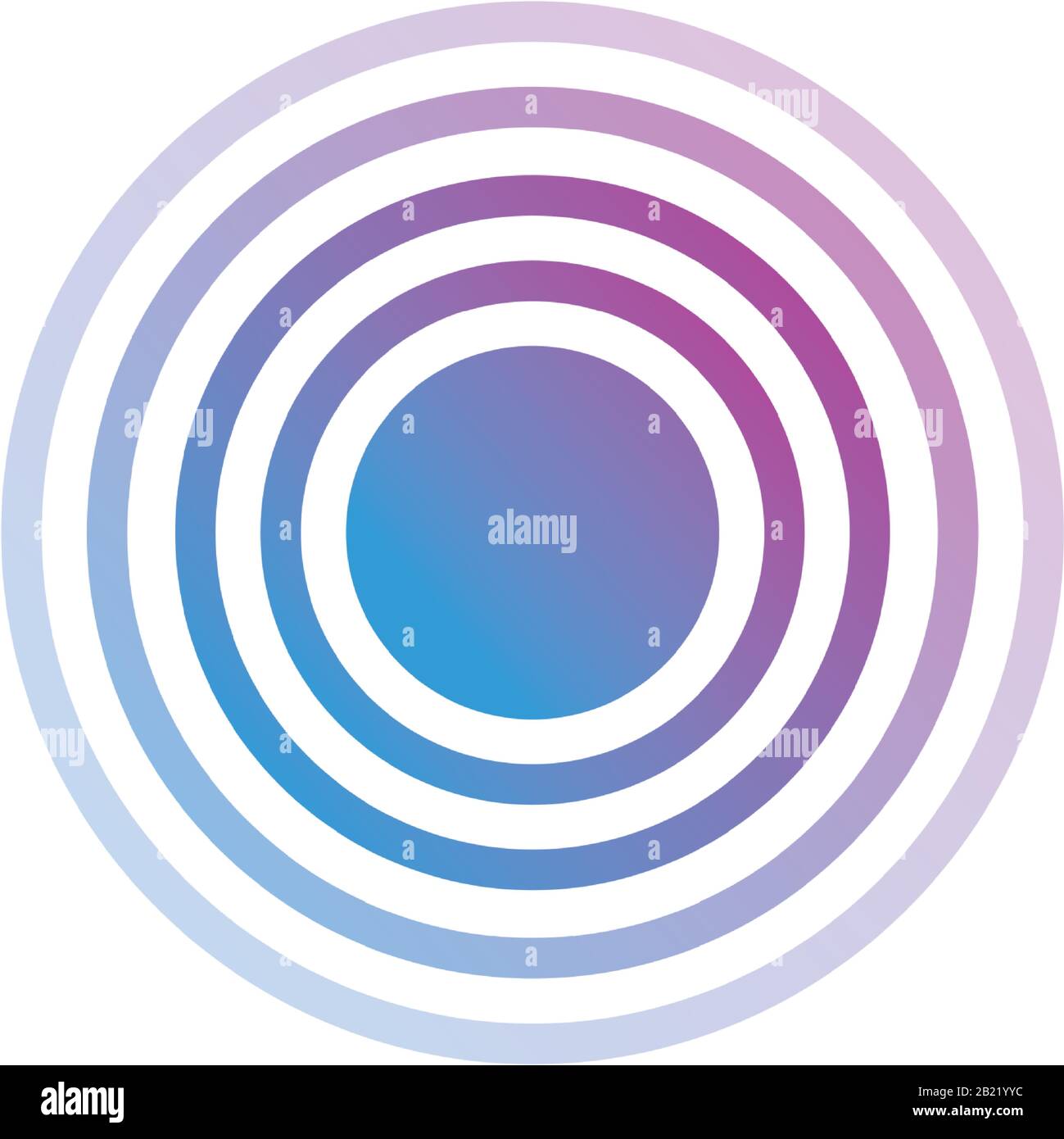 point inside waves gradient style icon design, Music sound melody ...