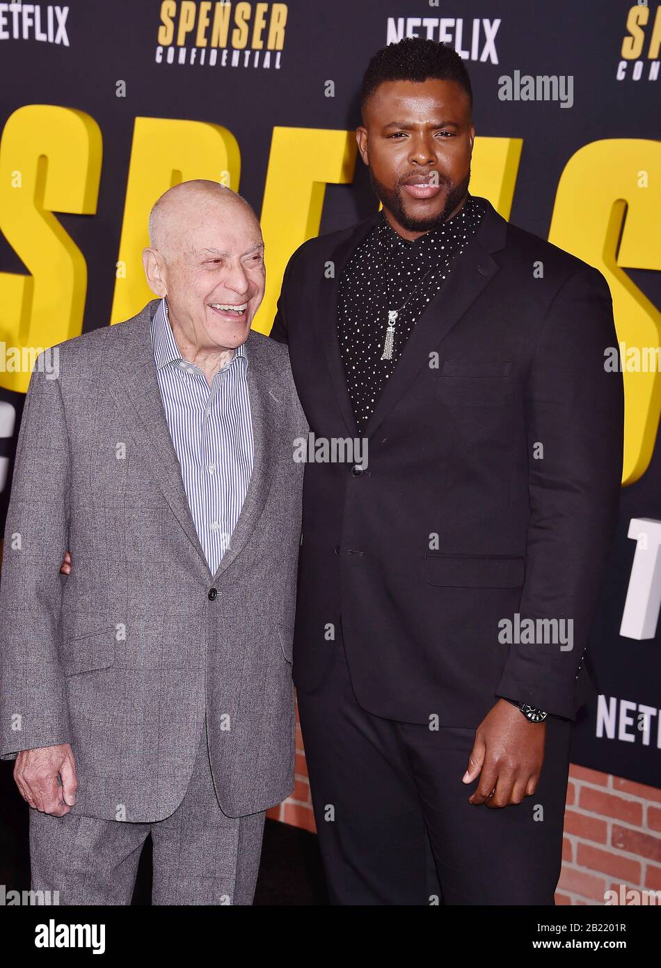 WESTWOOD, CA - FEBRUARY 27: Alan Arkin, Winston Duke attends the ...