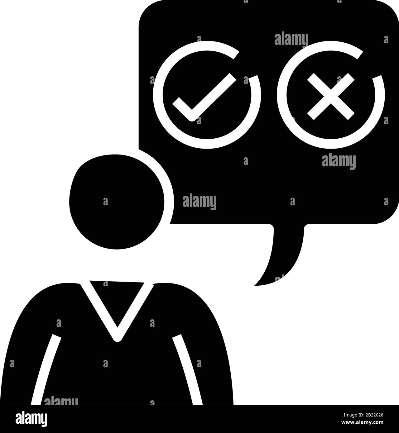 Expression of appreciation black icon, concept illustration, vector ...