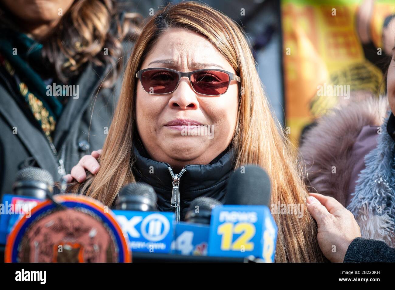 New York, New York, USA. 28th Feb, 2020. Carmen Cruz, the mother of ...