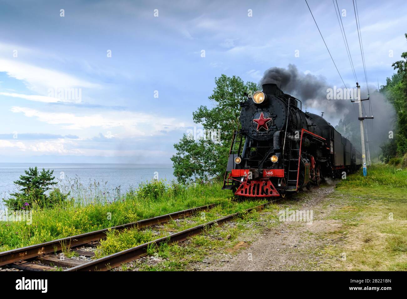 Old locomotive trans siberian hi-res stock photography and images - Alamy