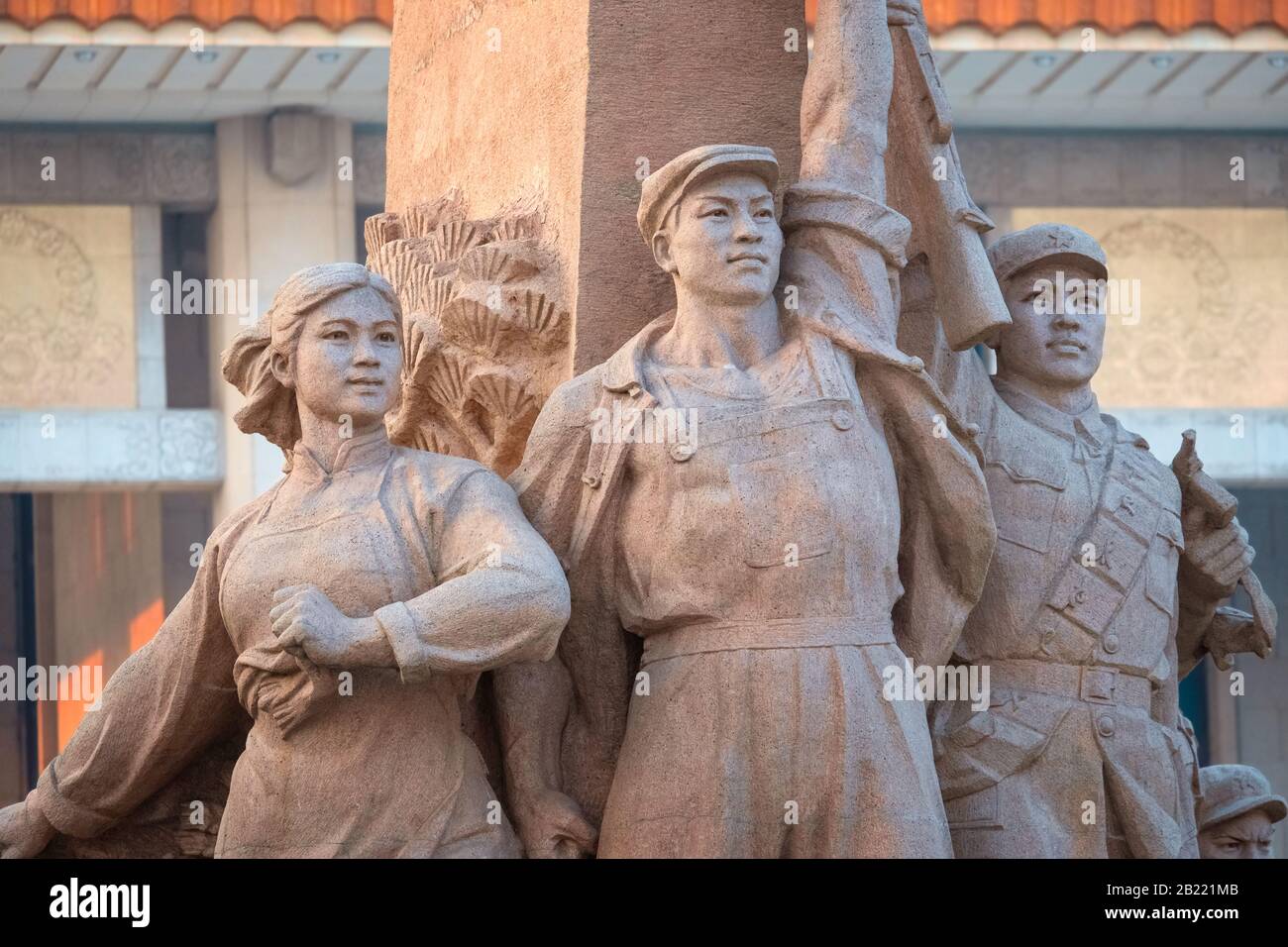 Beijing, China - Jan 17 2020: Monument's of people at Memorial Hall of ...