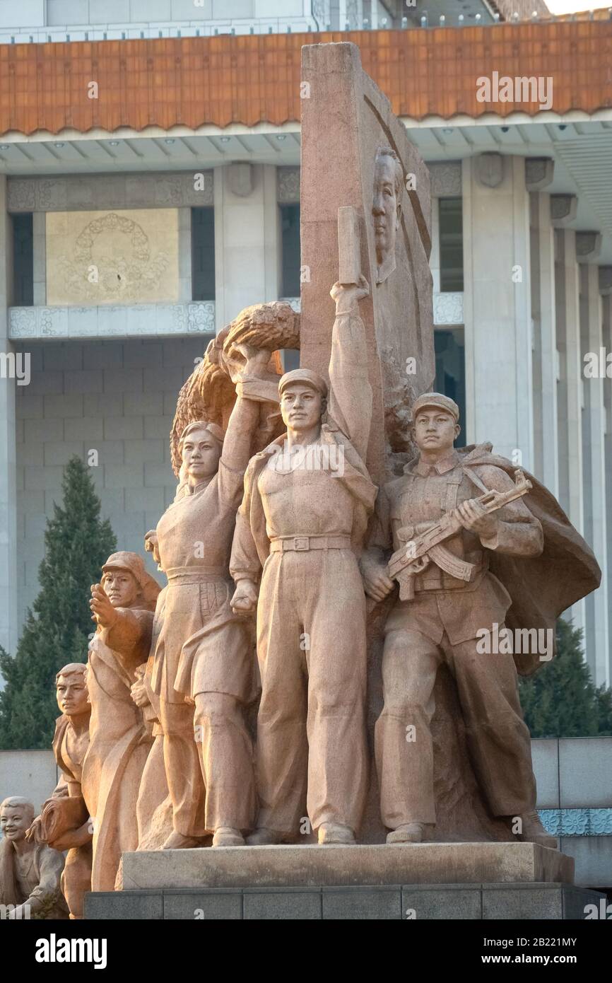 Beijing, China - Jan 17 2020: Monument's of people at Memorial Hall of ...