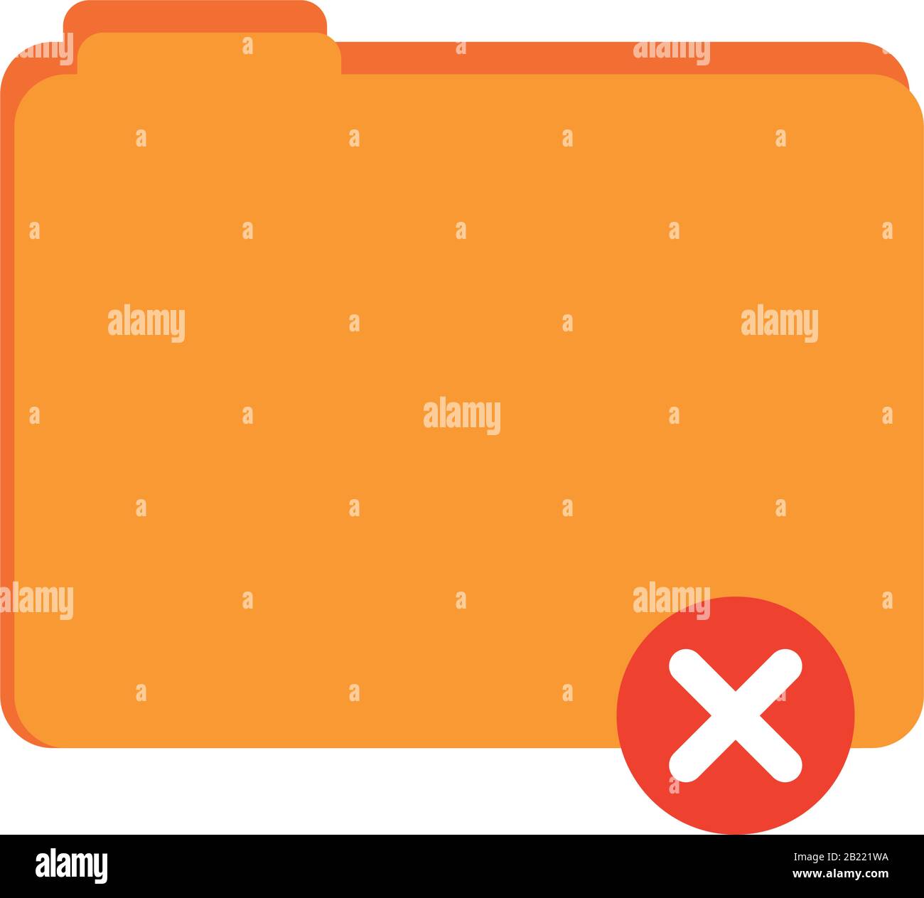 File with x button flat style icon design, Document data archive ...