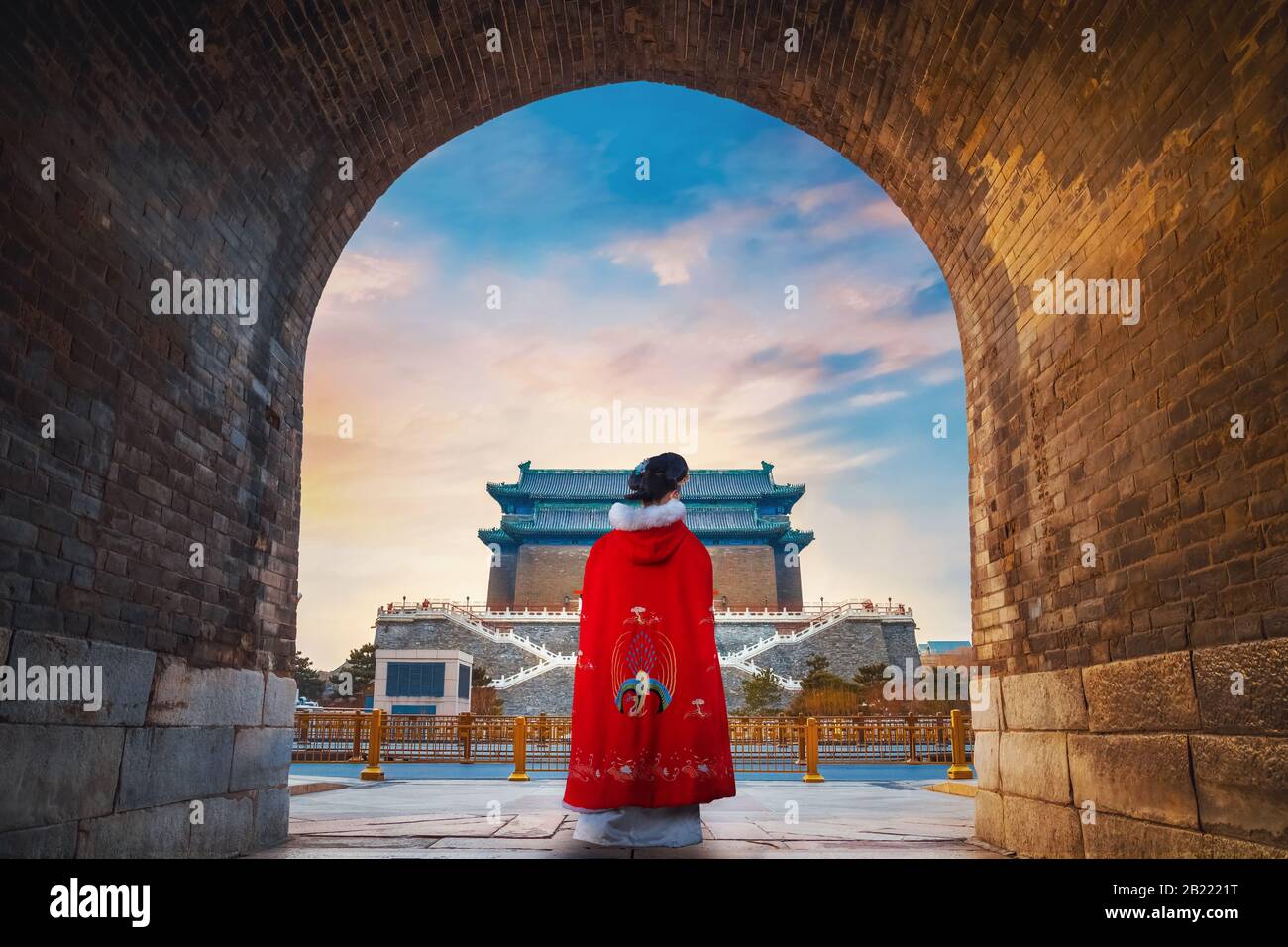 Beijing, China - Jan 17 2020: The Archery Tower of Qianmen or ...
