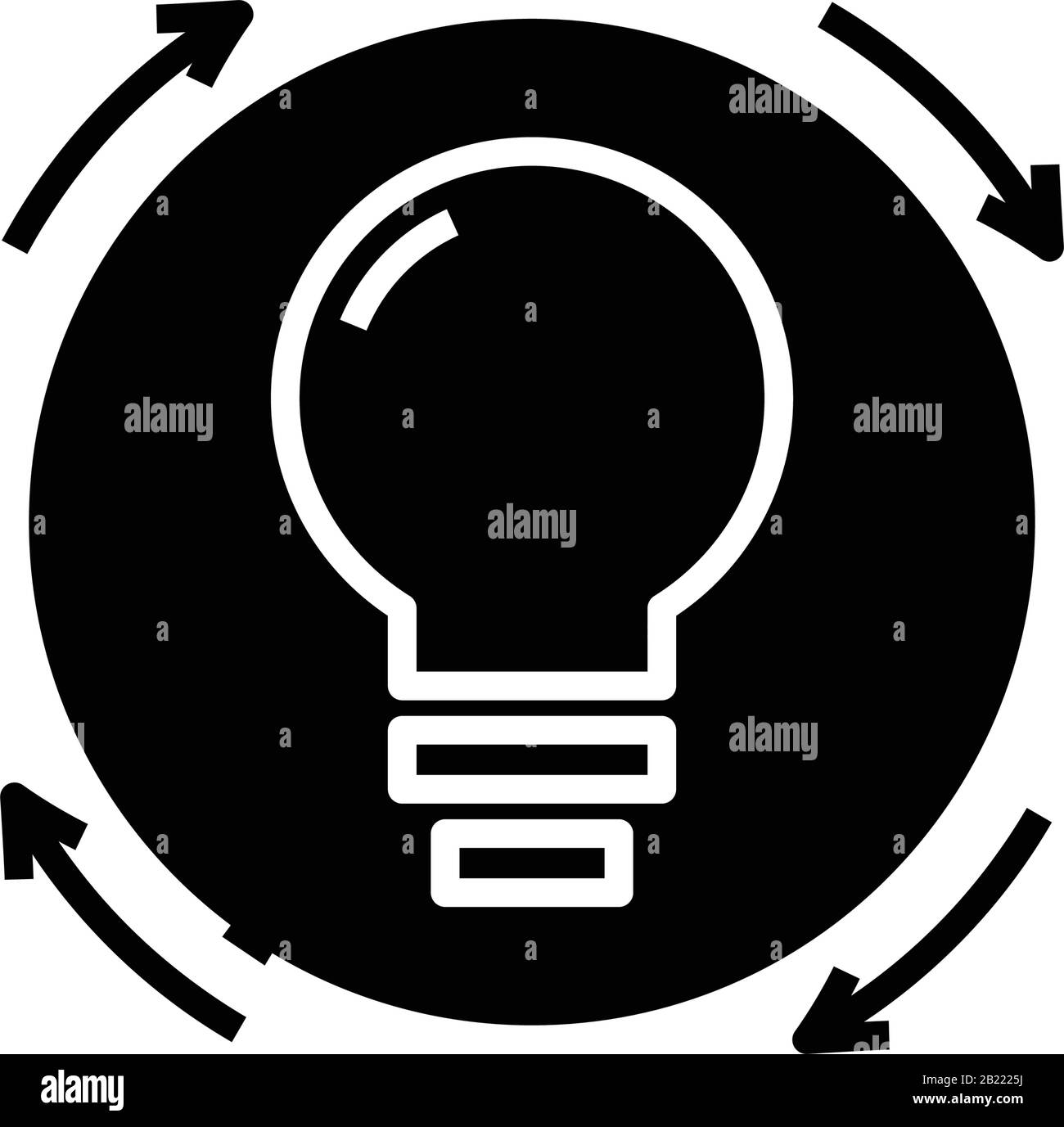 Excellent idea black icon, concept illustration, vector flat symbol ...