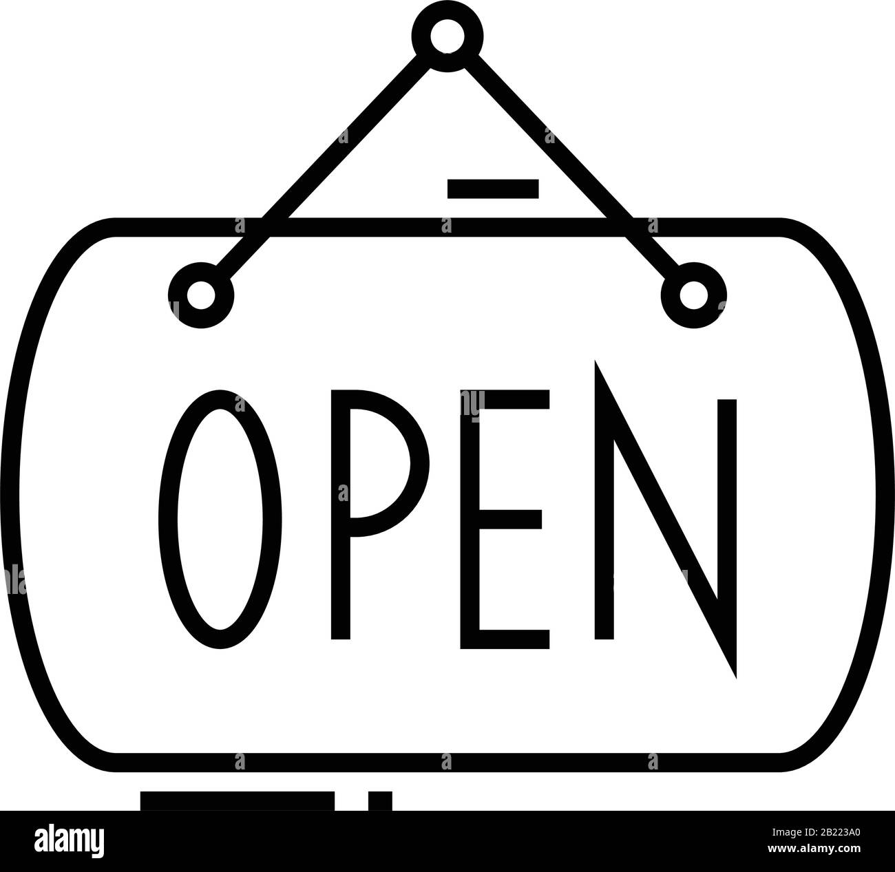 Openboard line icon, concept sign, outline vector illustration, linear ...