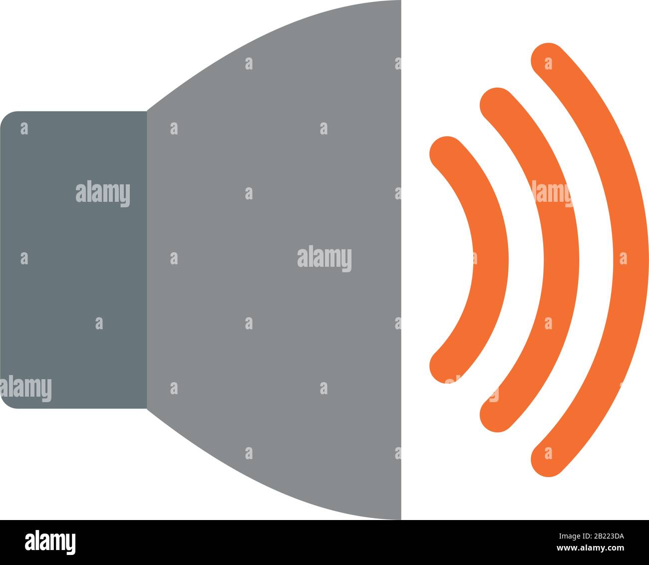 volume flat style icon design, Music sound melody song musical art and ...