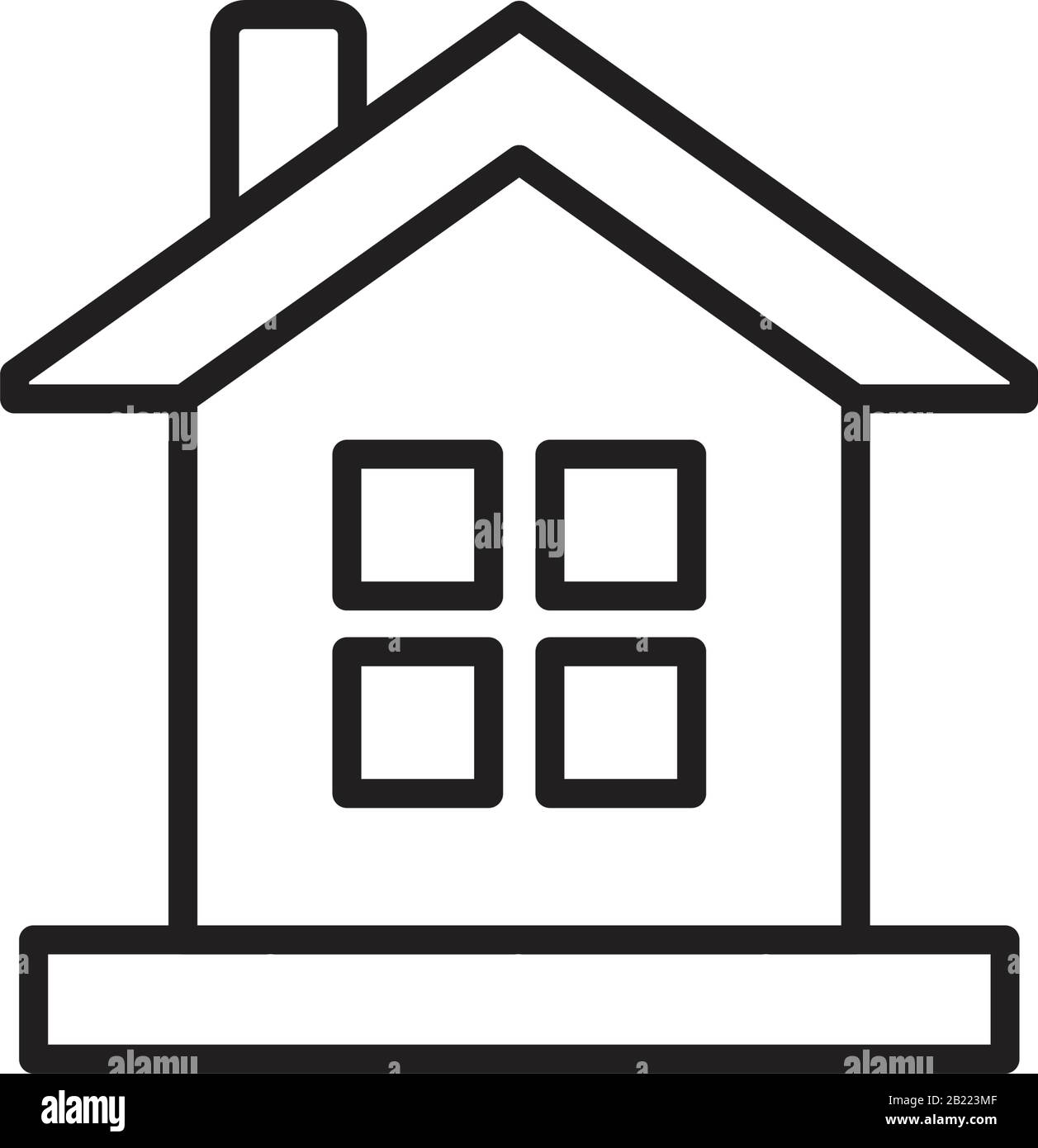 Collage house Icon template black color editable. Collage house Icon ...