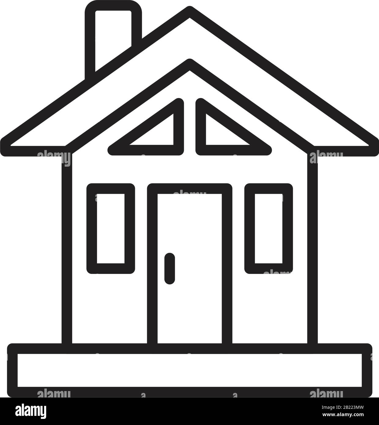 Collage house Icon template black color editable. Collage house Icon ...